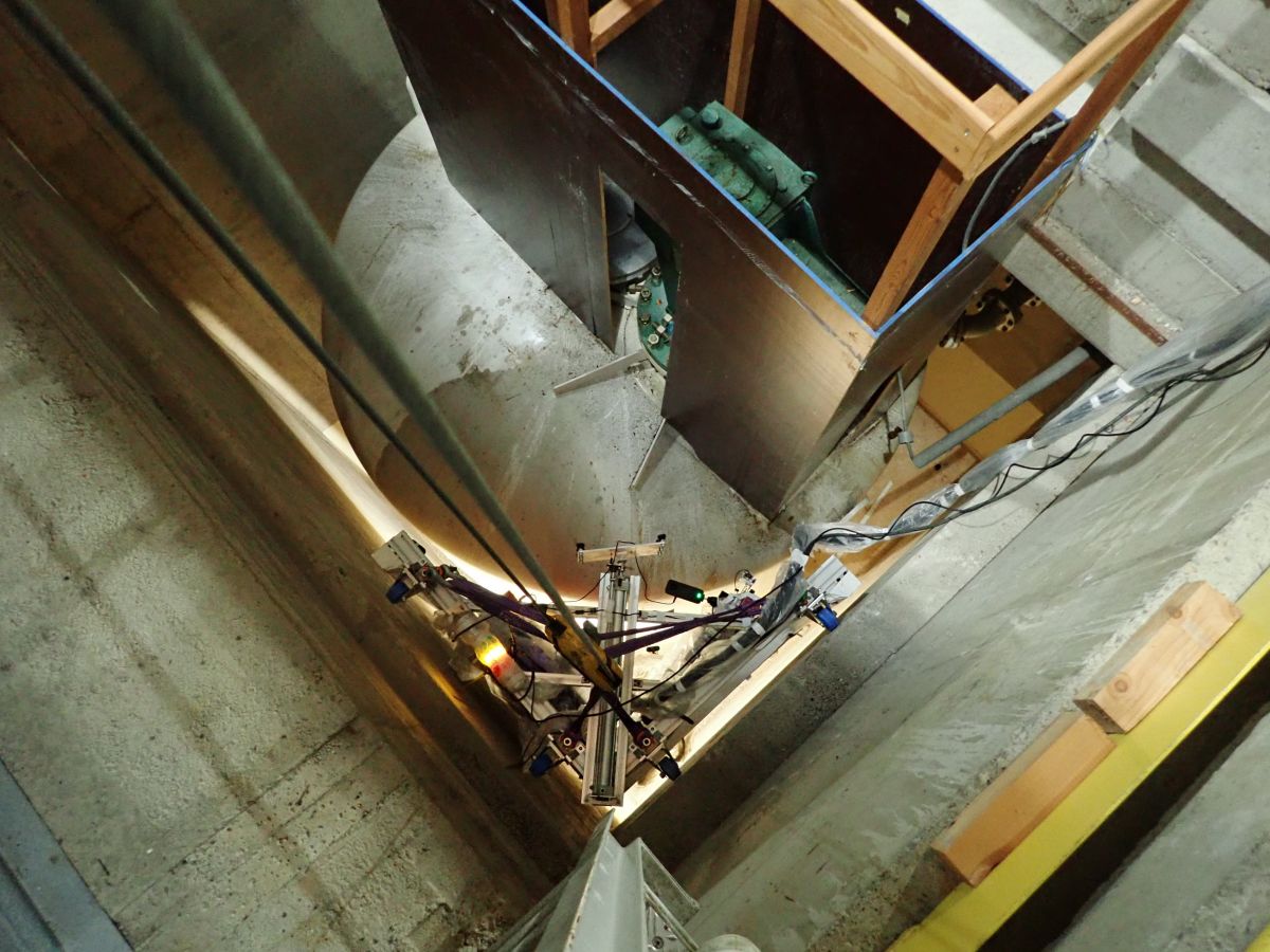 Vinçotte uses robots for tank inspection at Belgoprocess